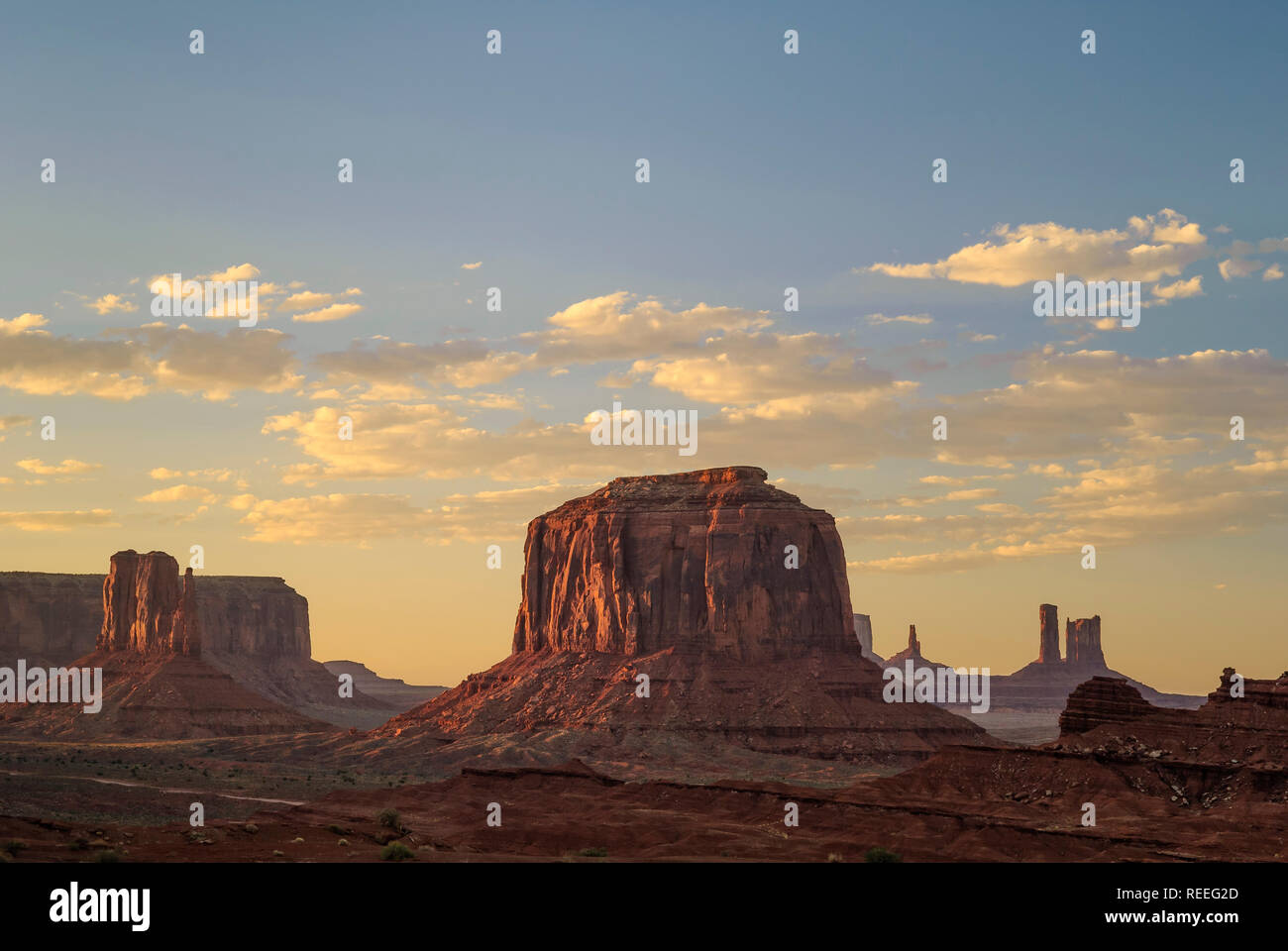 The Mittens from John Ford’s Point; Monument Valley Navajo Tribal Park ...