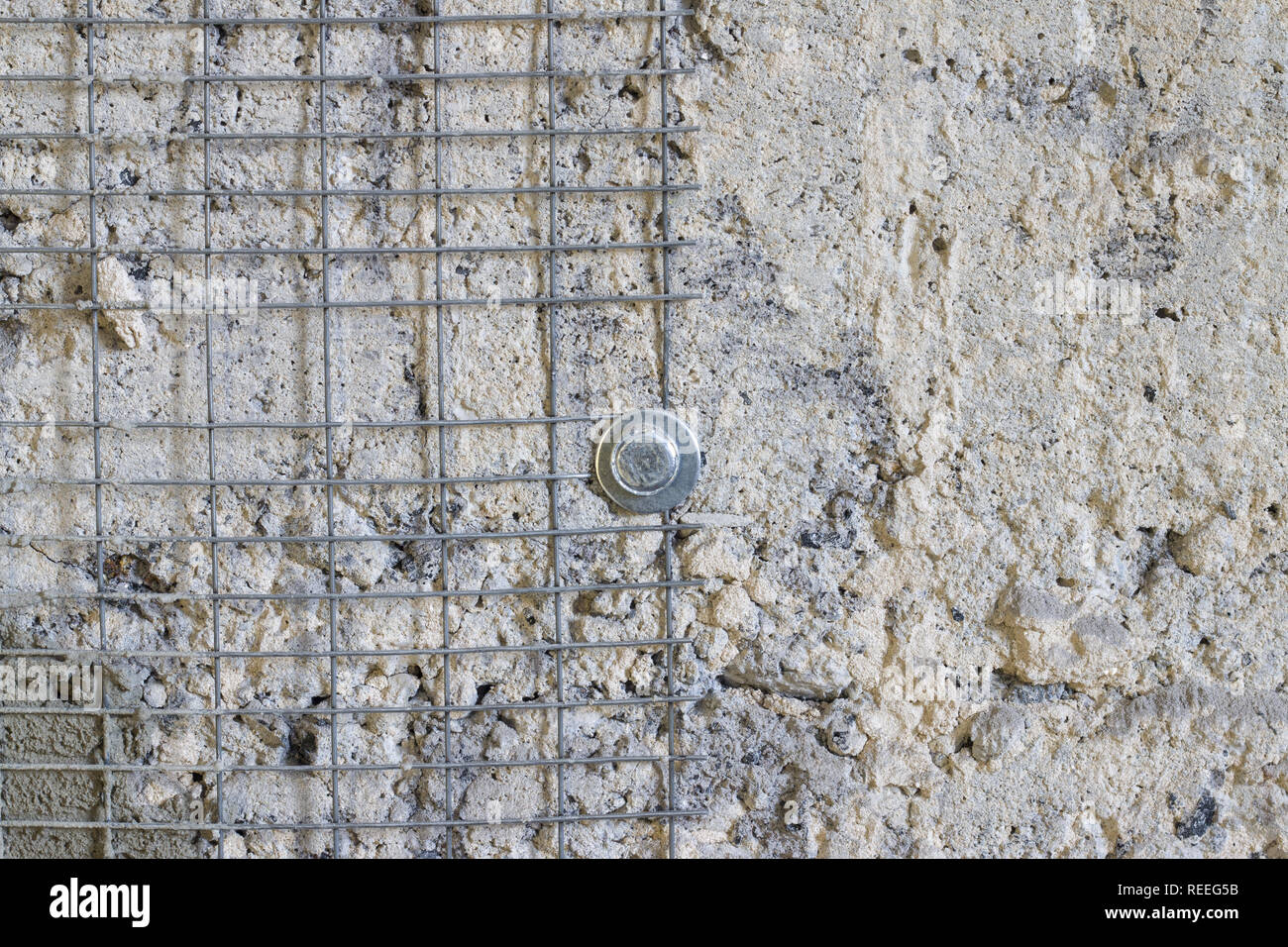 Wall reinforcement repair. Concrete base repair. Construct architecture ...