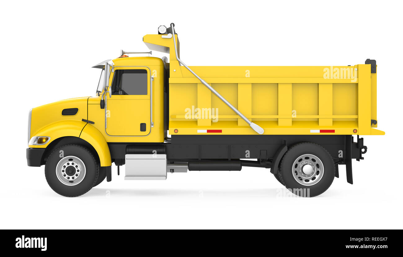 Tipper Dump Truck Isolated Stock Photo - Alamy