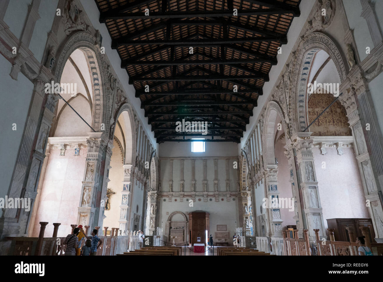 Inside the Tempio Malatestiano (meaning Malatesta Temple) unfinished ...