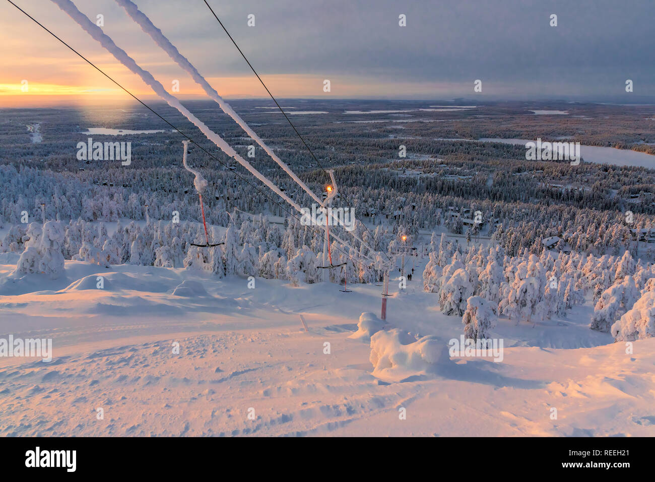 Ruka finland ski resort hi-res stock photography and images - Alamy