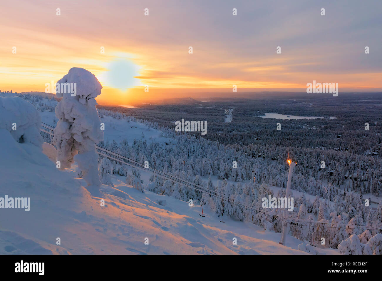 Ruka tourist resort hi-res stock photography and images - Alamy