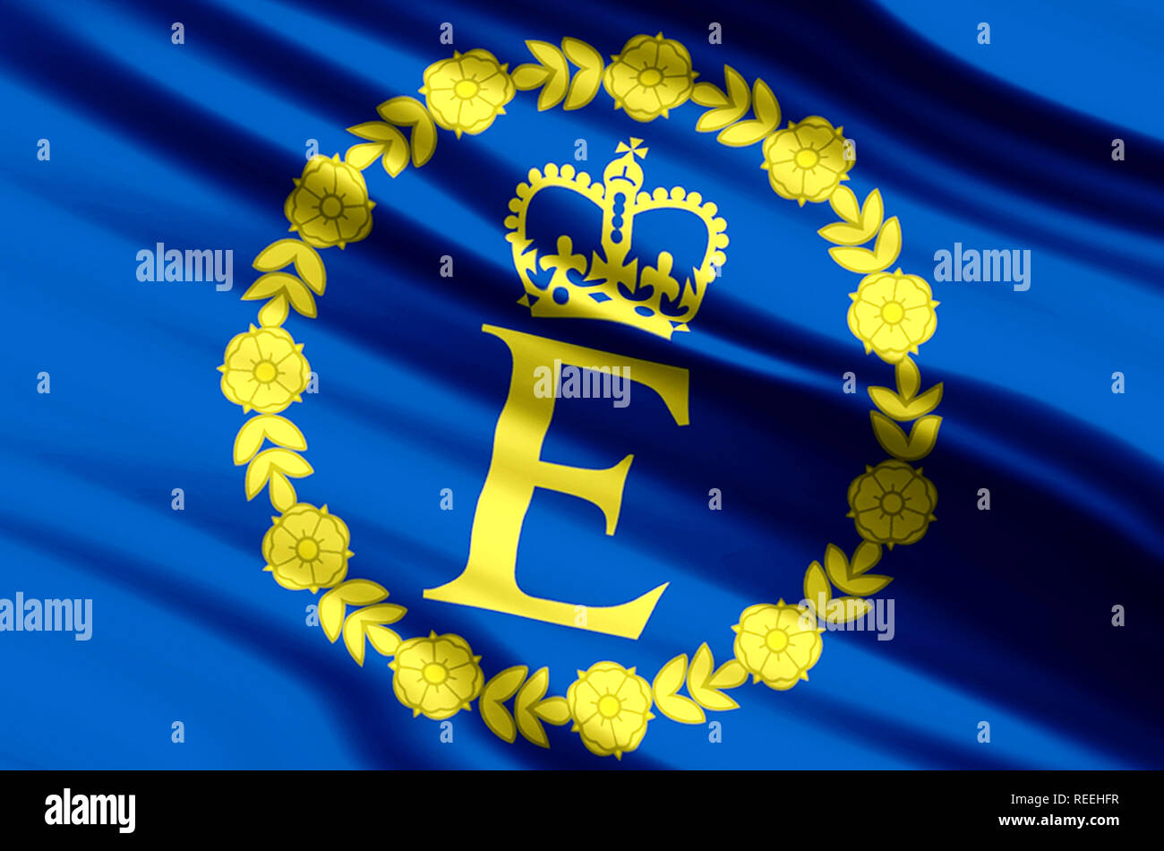 Eiir waving and closeup flag illustration. Perfect for background or ...