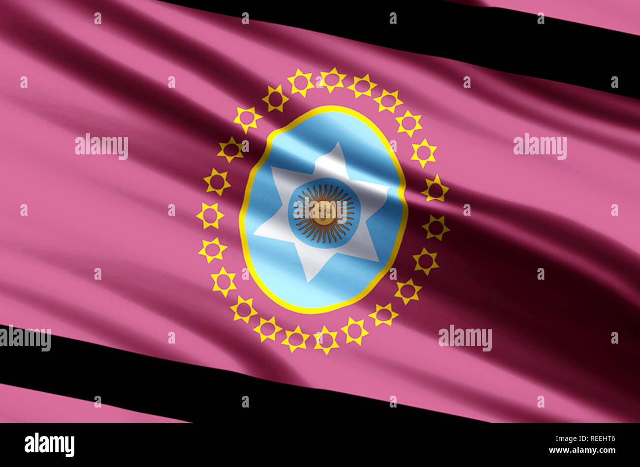 Salta waving and closeup flag illustration. Perfect for background or ...