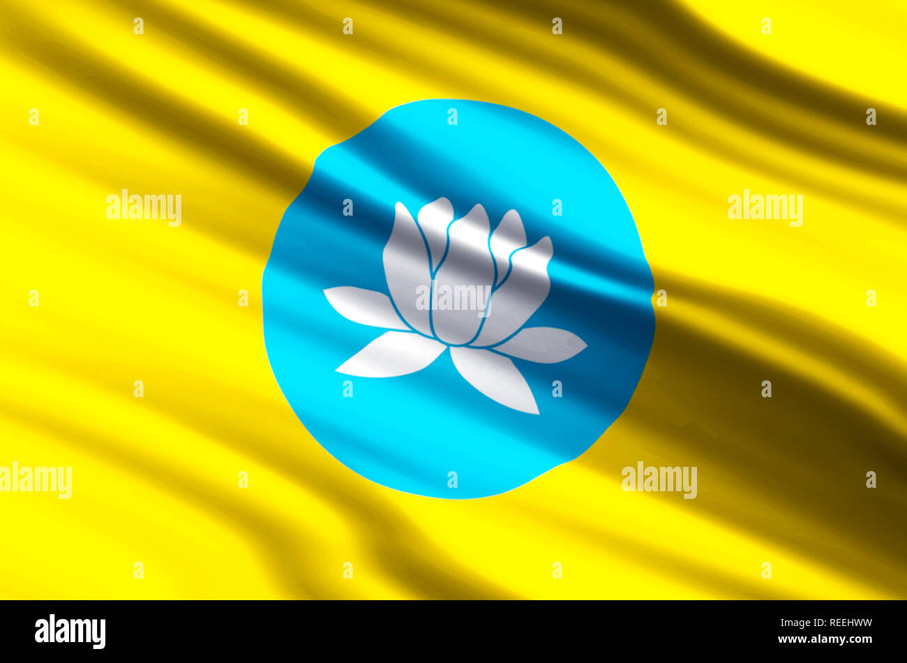 Flag of kalmykia hi-res stock photography and images - Alamy