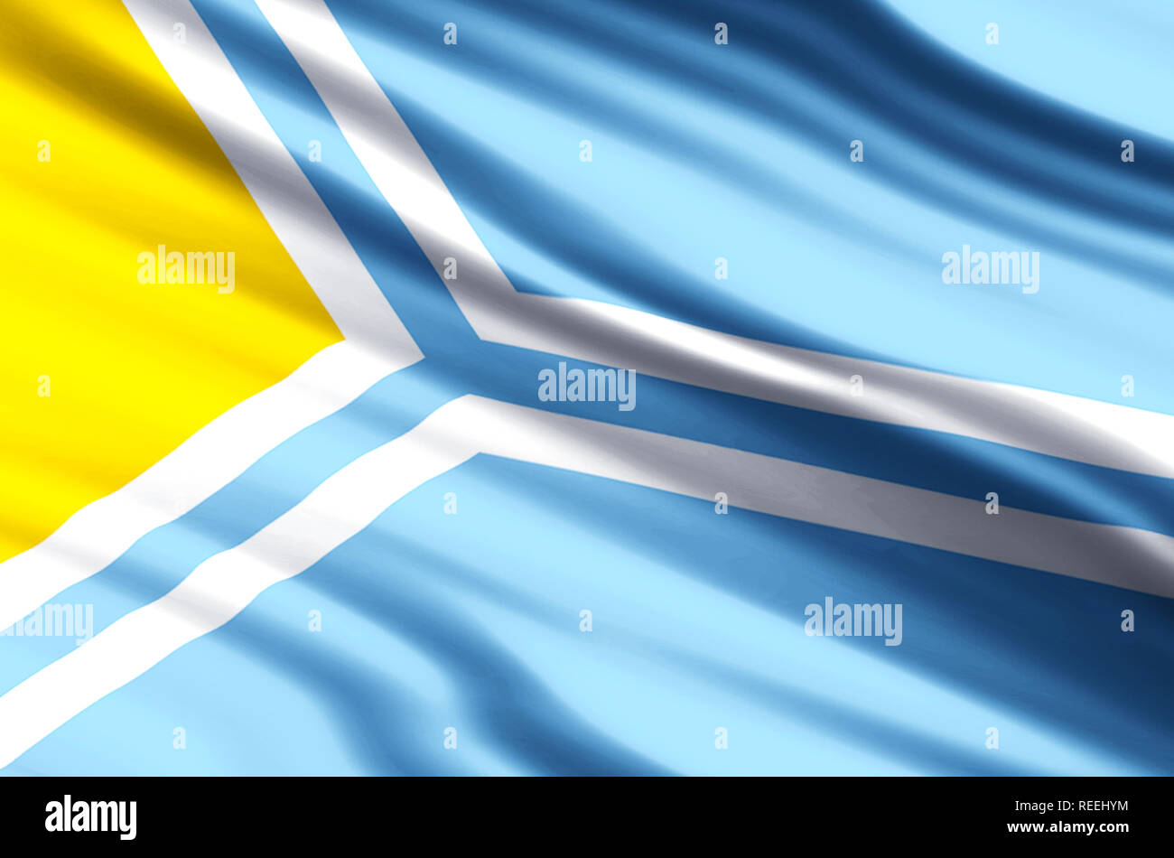 Tuva waving and closeup flag illustration. Perfect for background or ...
