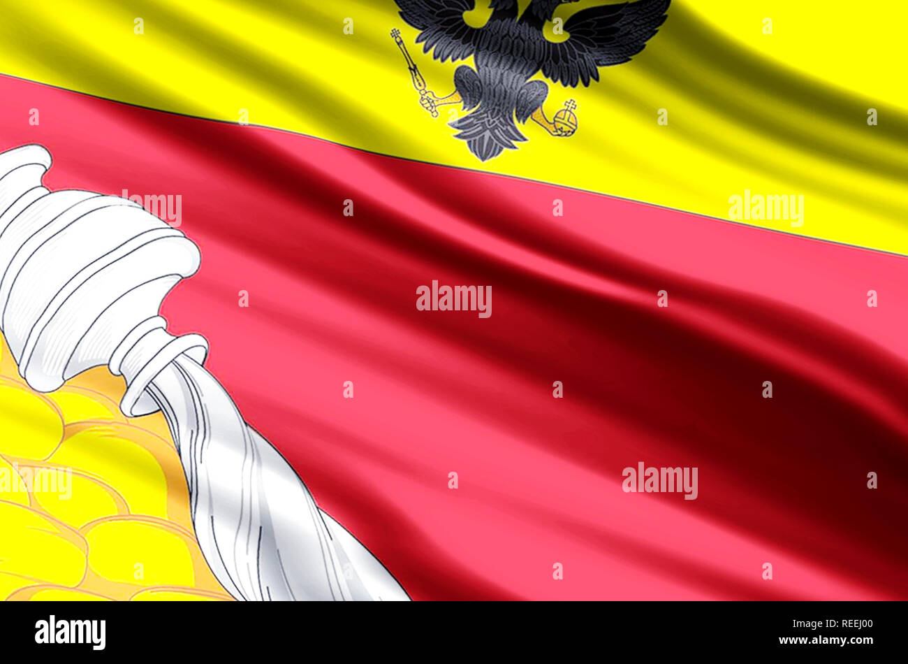 Voronezh waving and closeup flag illustration. Perfect for background ...