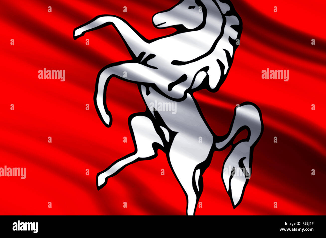 Kent waving and closeup flag illustration. Perfect for background or ...