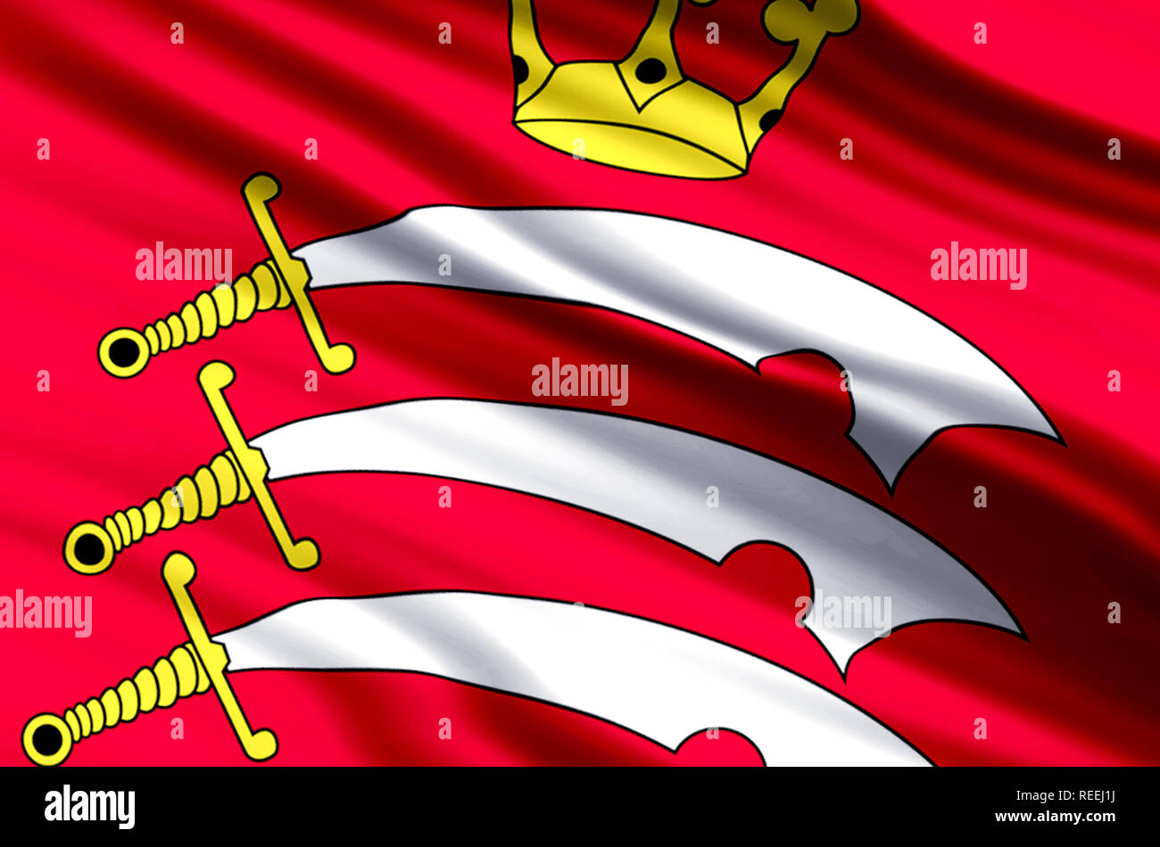 Middlesex waving and closeup flag illustration. Perfect for background ...