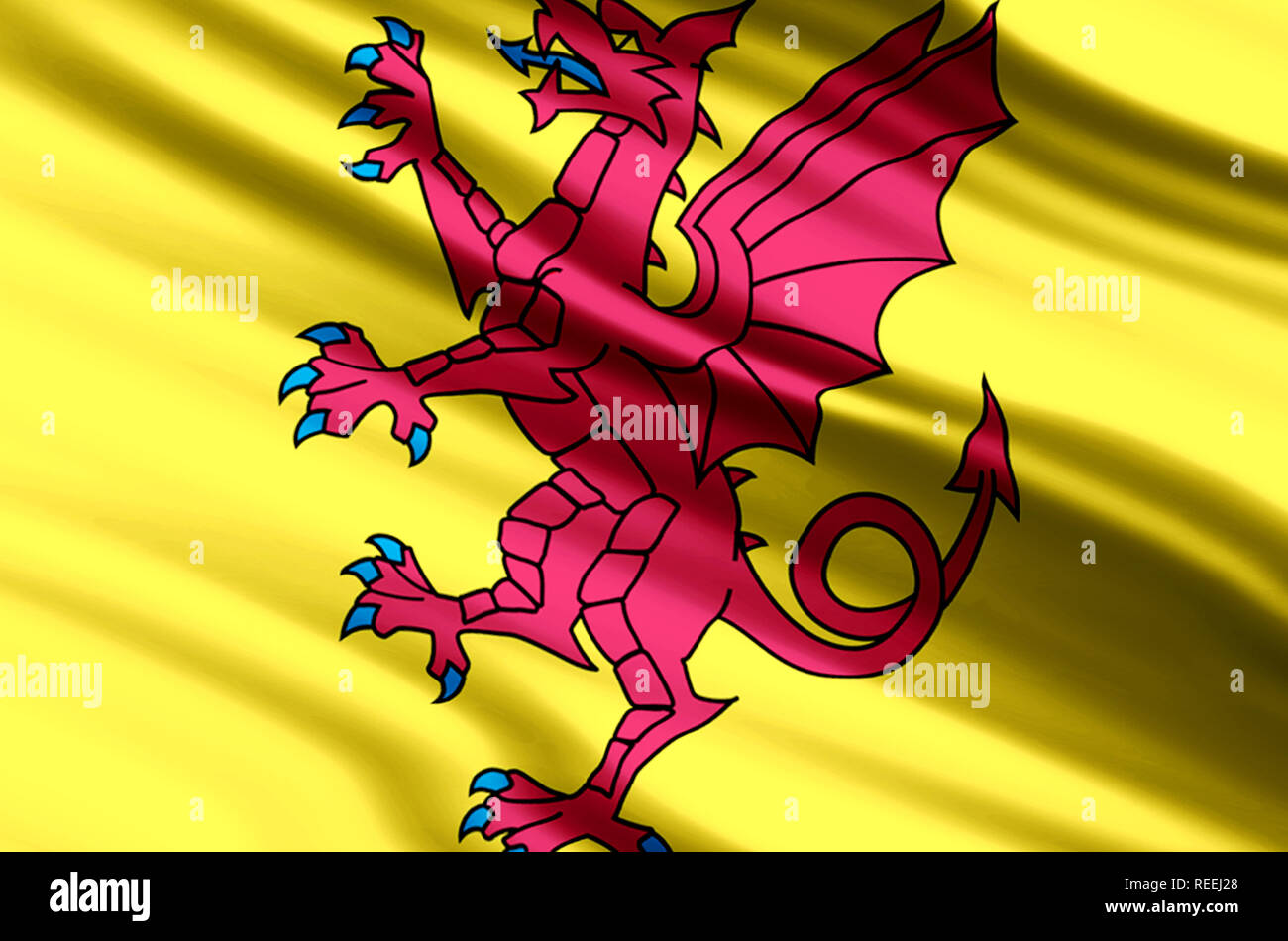 Somerset waving and closeup flag illustration. Perfect for background ...