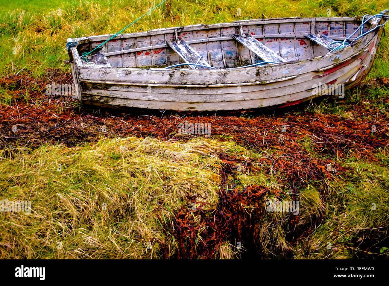 Old rowing boat scotland hi-res stock photography and images - Alamy