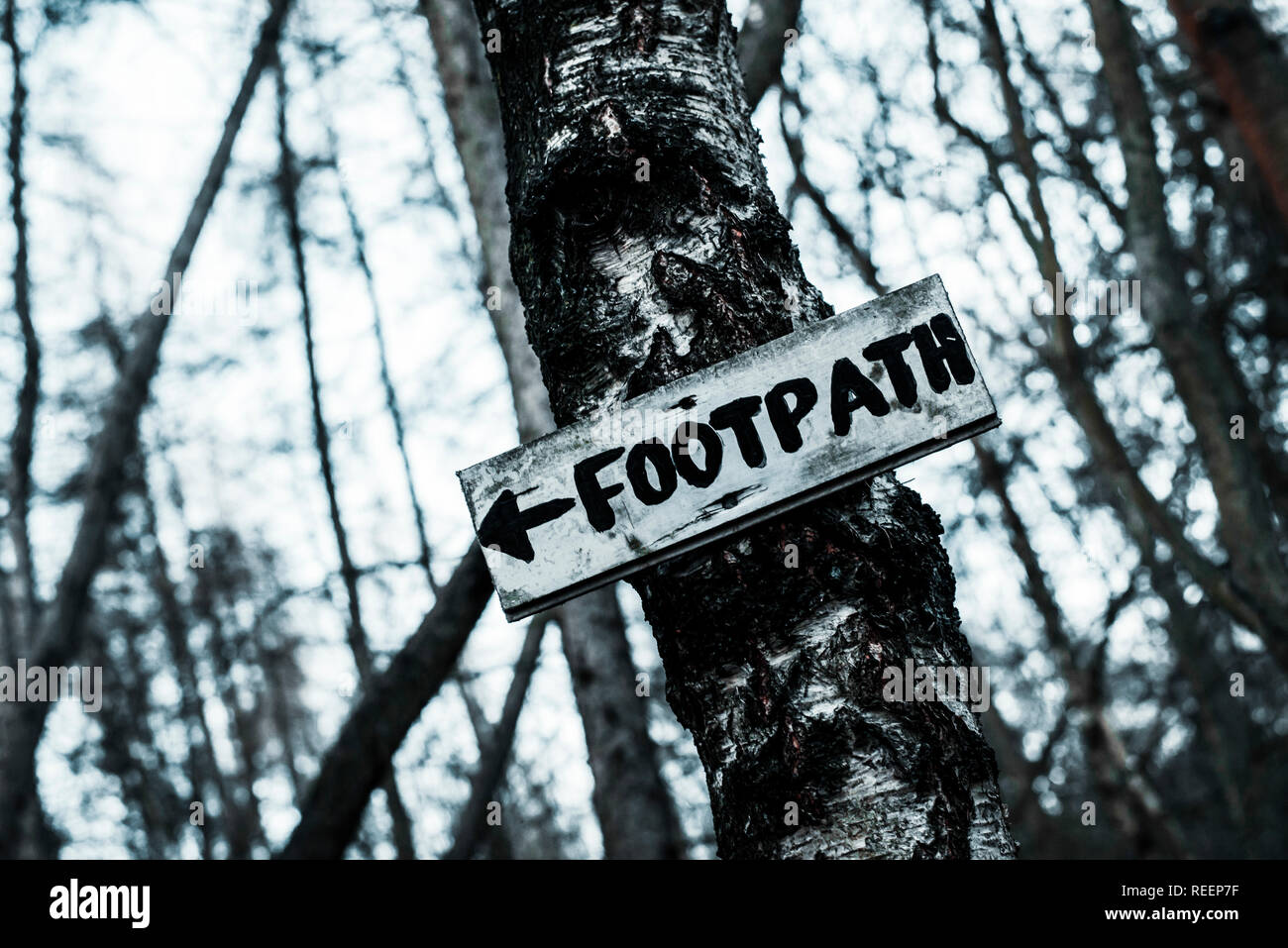 Painted footpath hi-res stock photography and images - Alamy