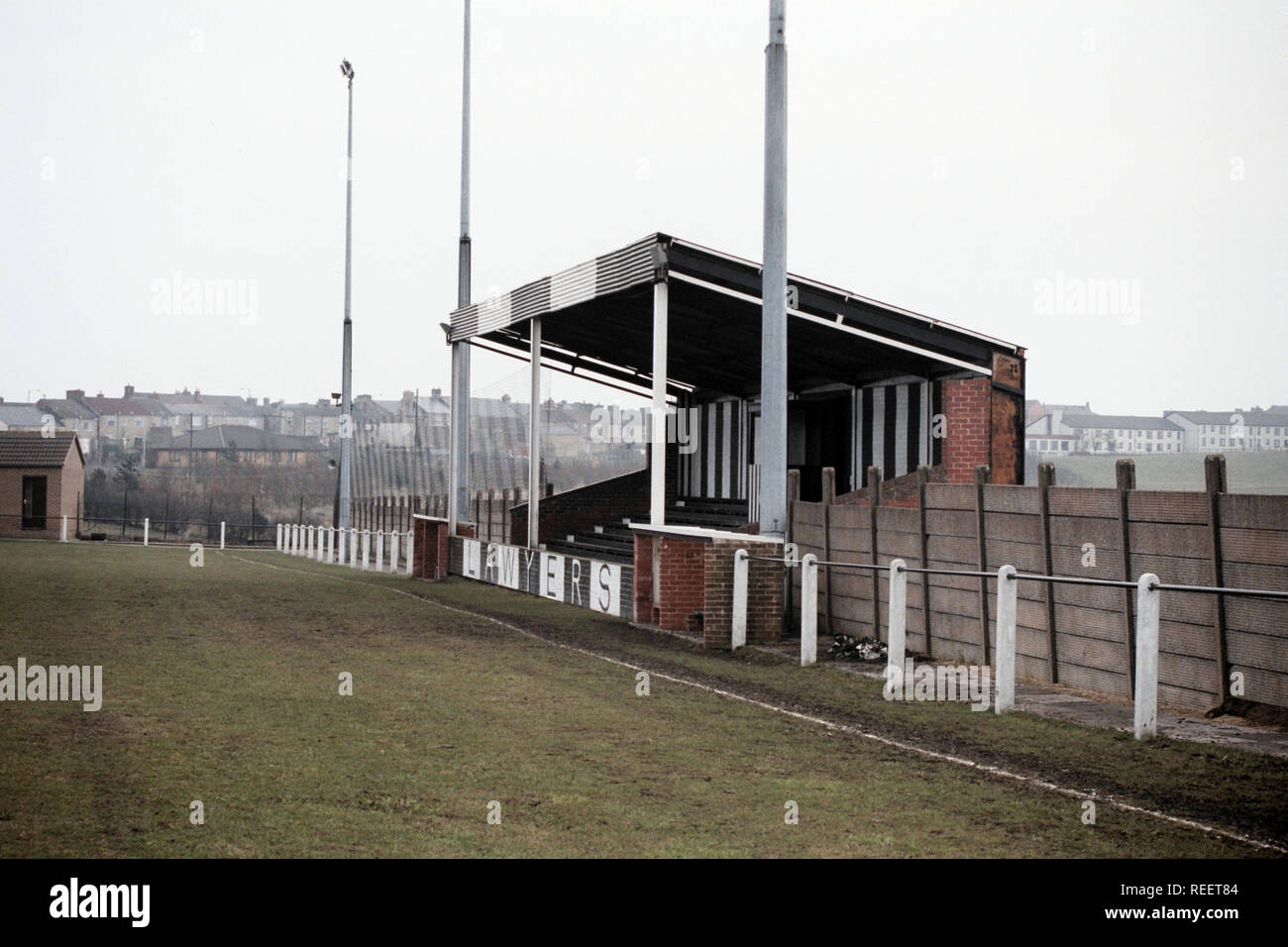 General view of Tow Law Town FC Football Ground, Ironworks Road, Tow ...