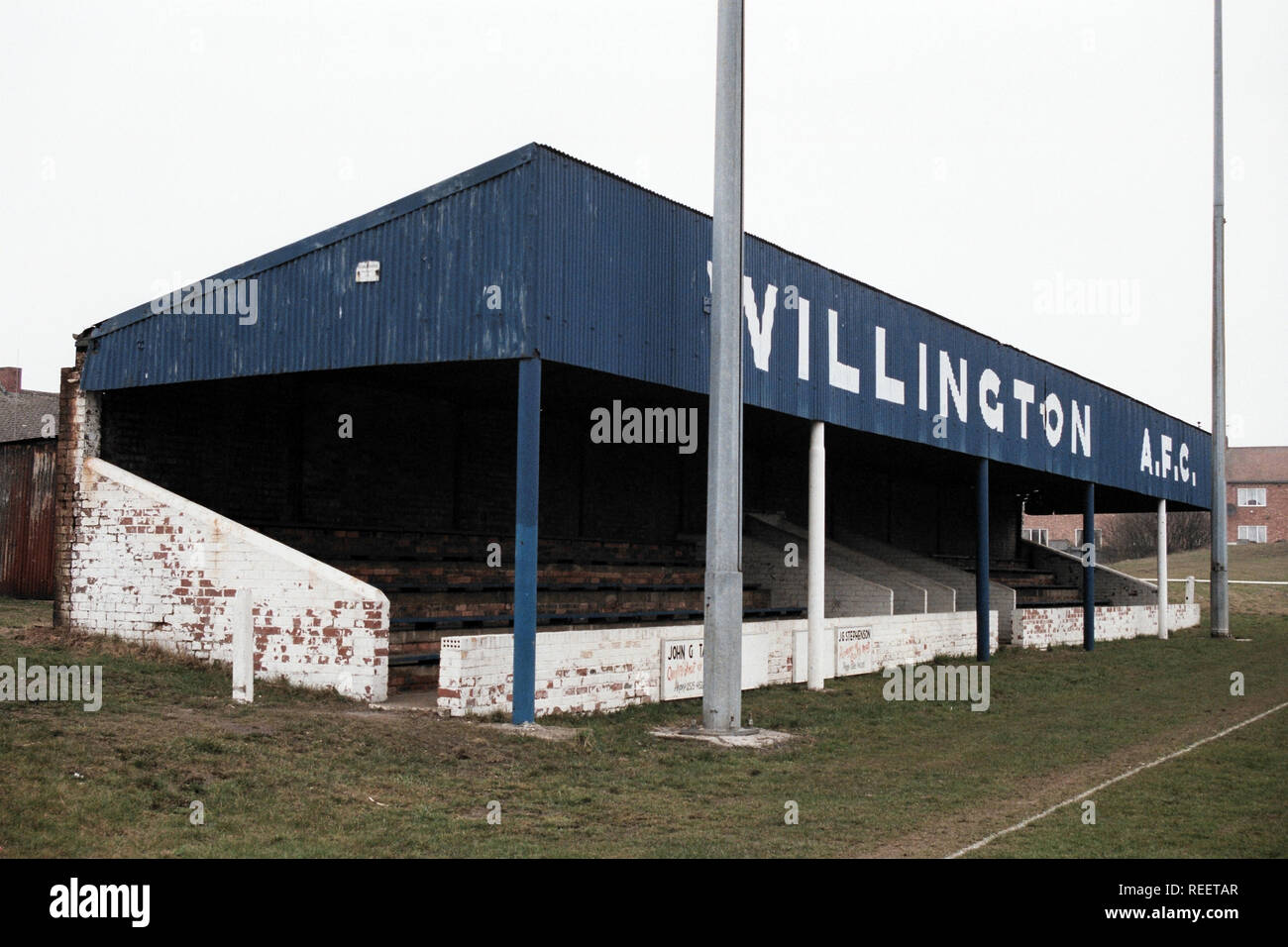 General view of Willington AFC Football Ground, Hall Lane, Williington ...
