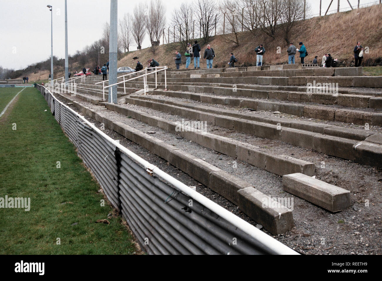 General view of Stockton FC Football Ground, Teesdale Park, Acklam Road ...