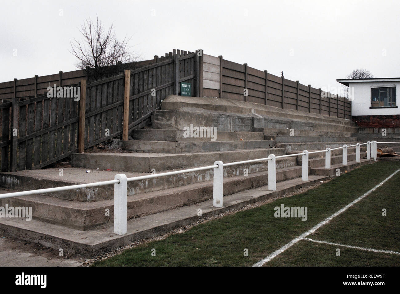General view of Easington Colliery AFC Football Ground, Welfare Park ...