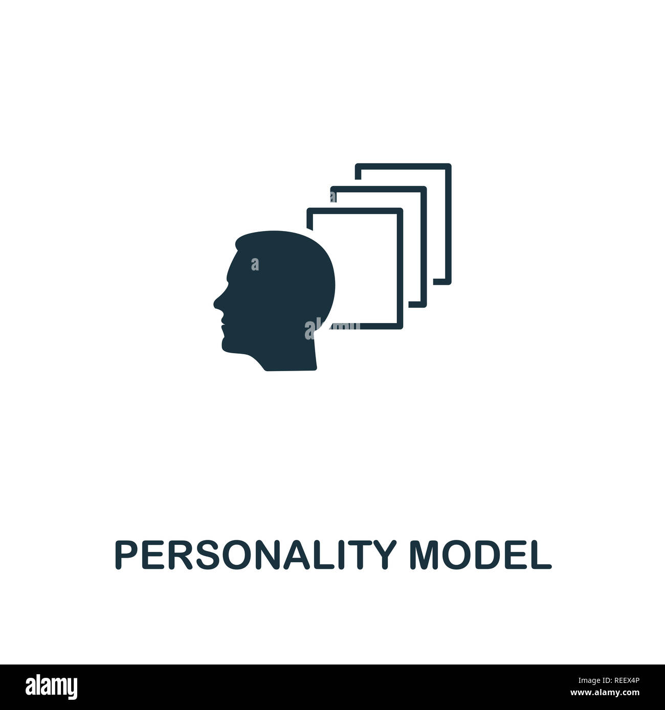 Personality Model icon. Premium style design from personality ...