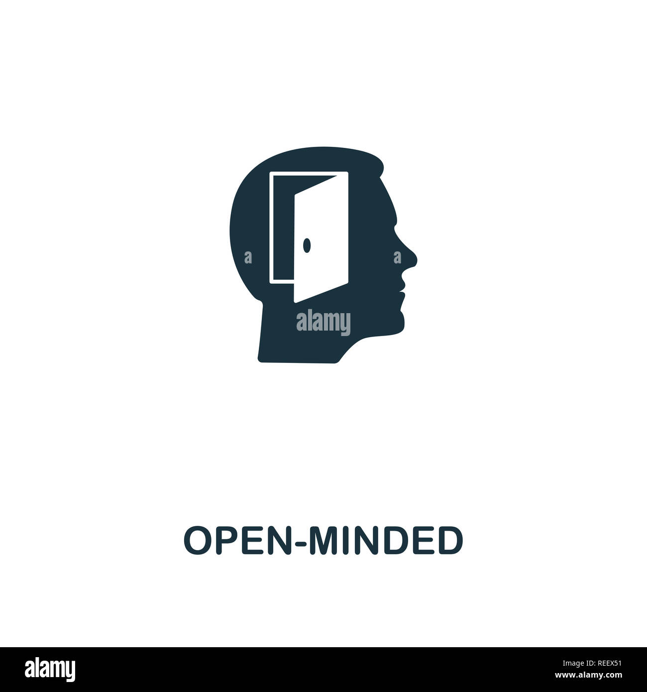 Open-Minded icon. Premium style design from personality collection ...