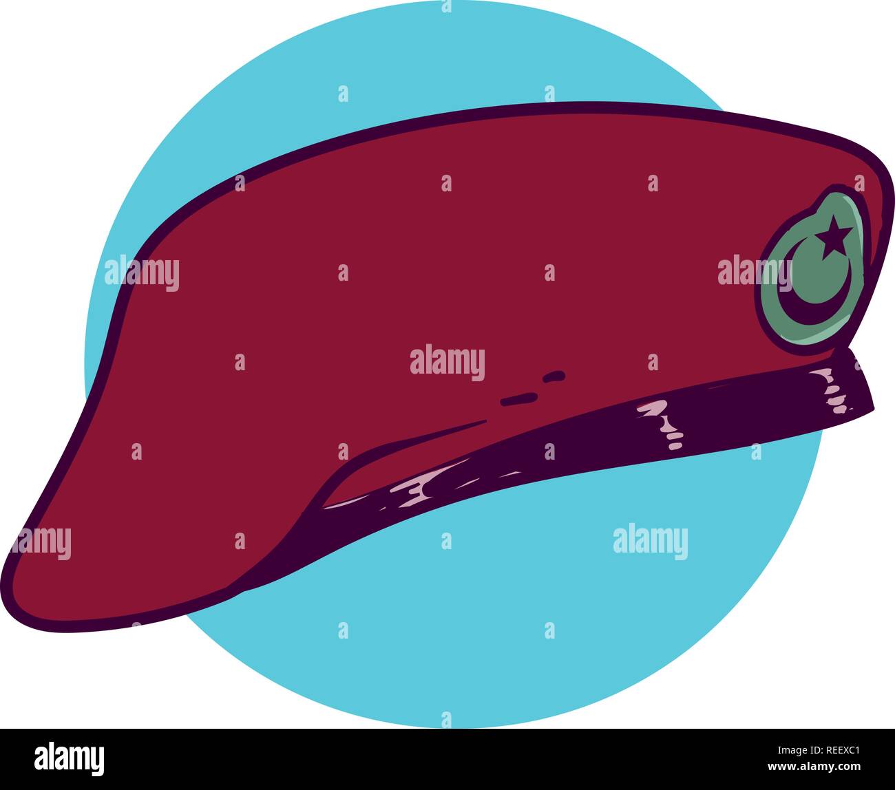 a turkish soldier uniform maroon beret, military sergeant uniform cap ...