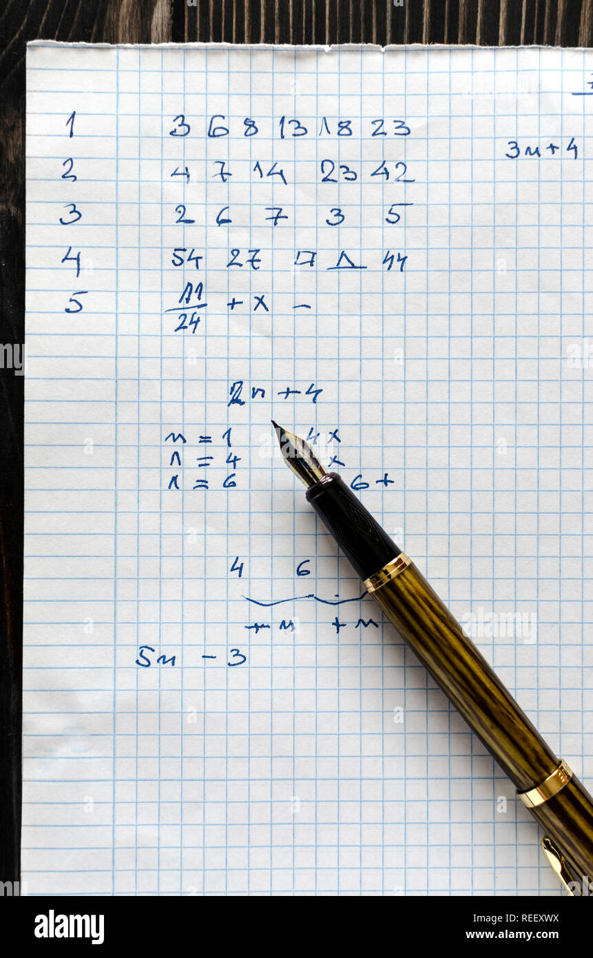 Mathematics formula hi-res stock photography and images - Alamy