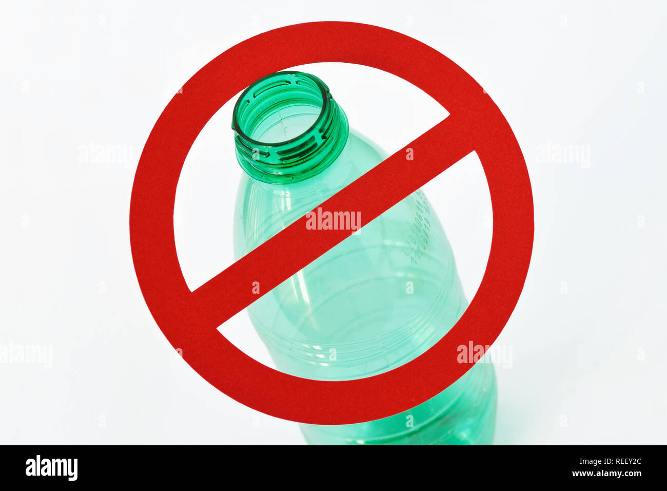 Empty water bottle recycle symbol hi-res stock photography and images ...