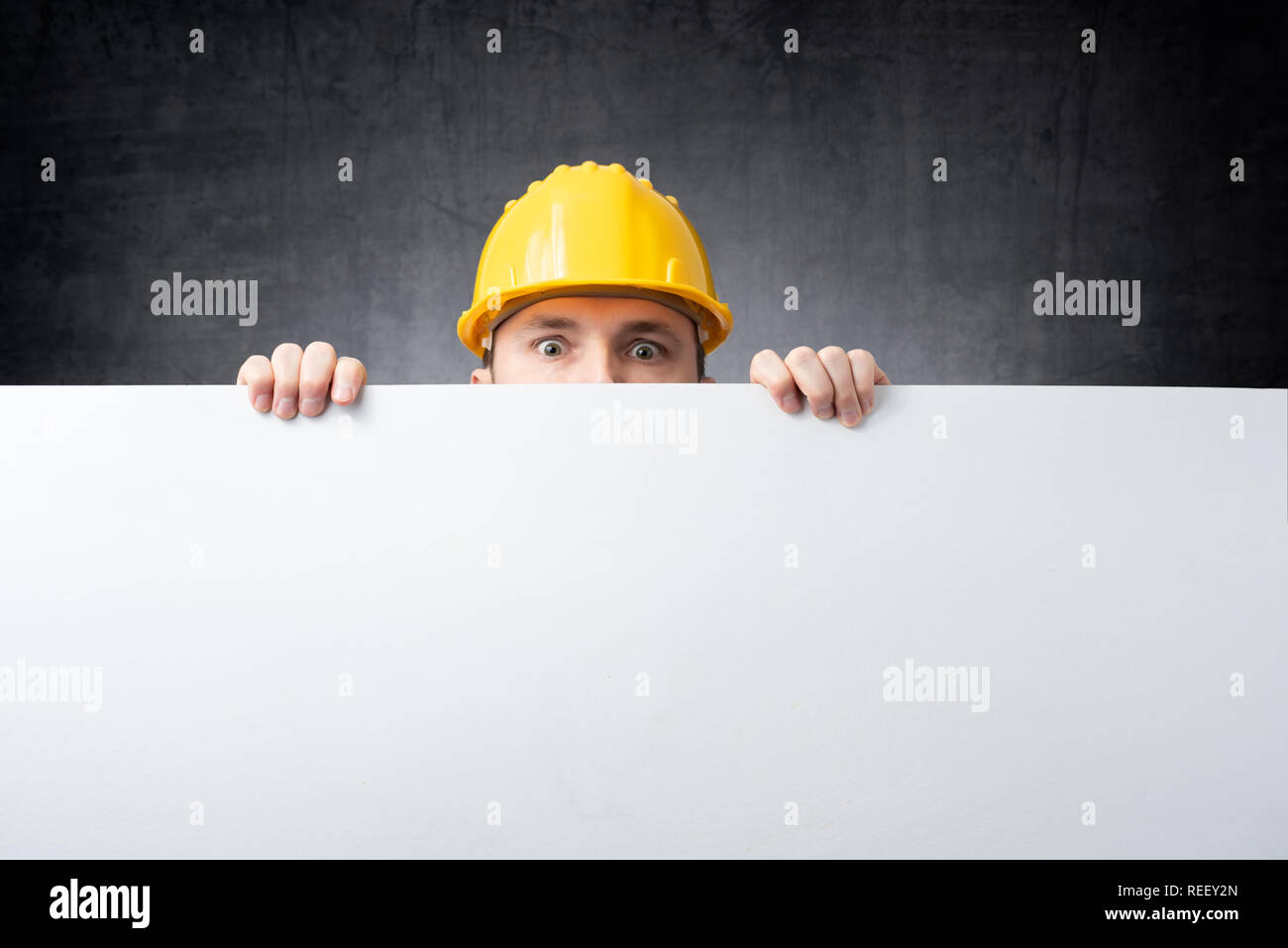 Cardboard construction worker hi-res stock photography and images - Alamy