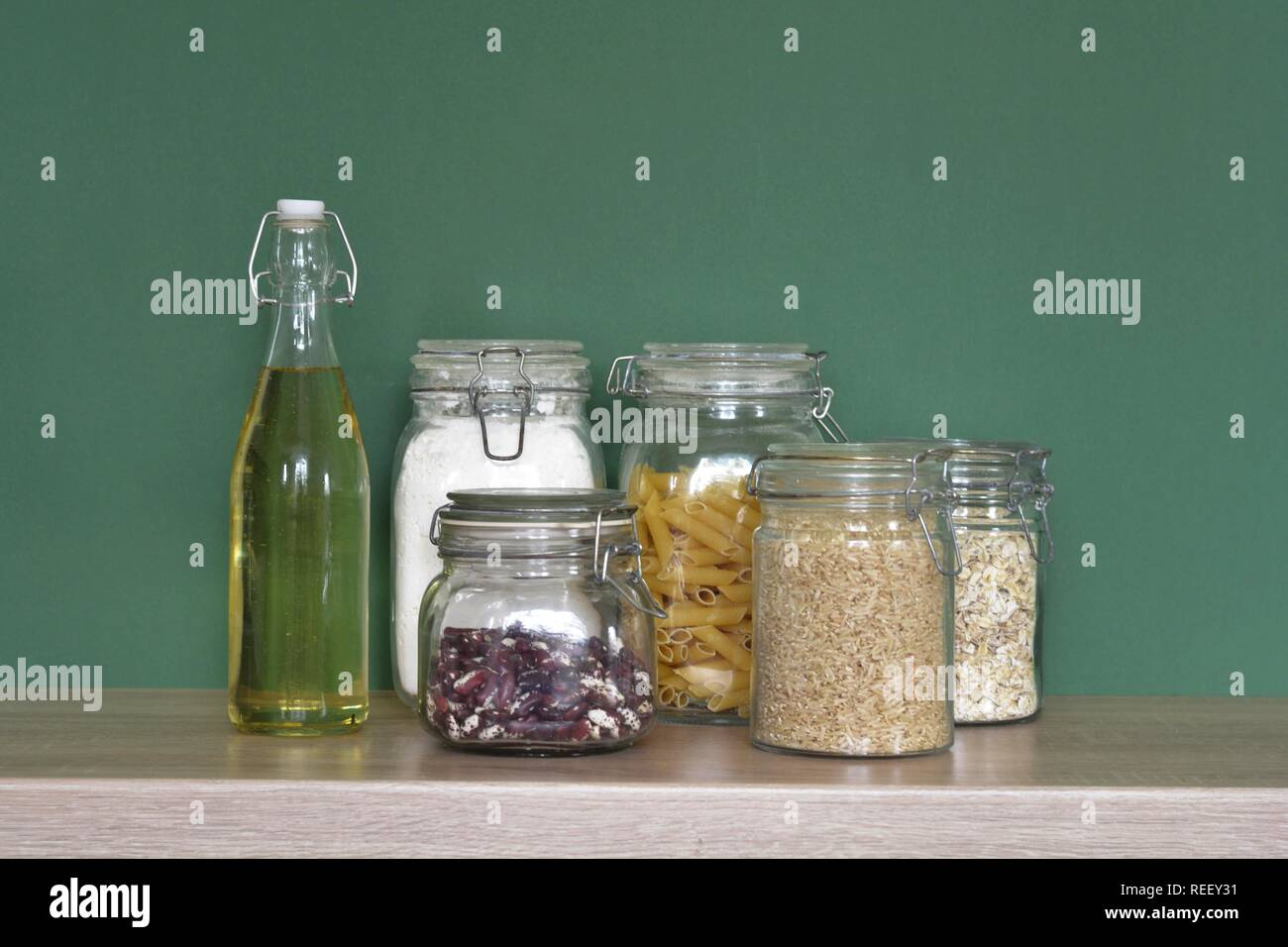 Glass oil containers hi-res stock photography and images - Alamy