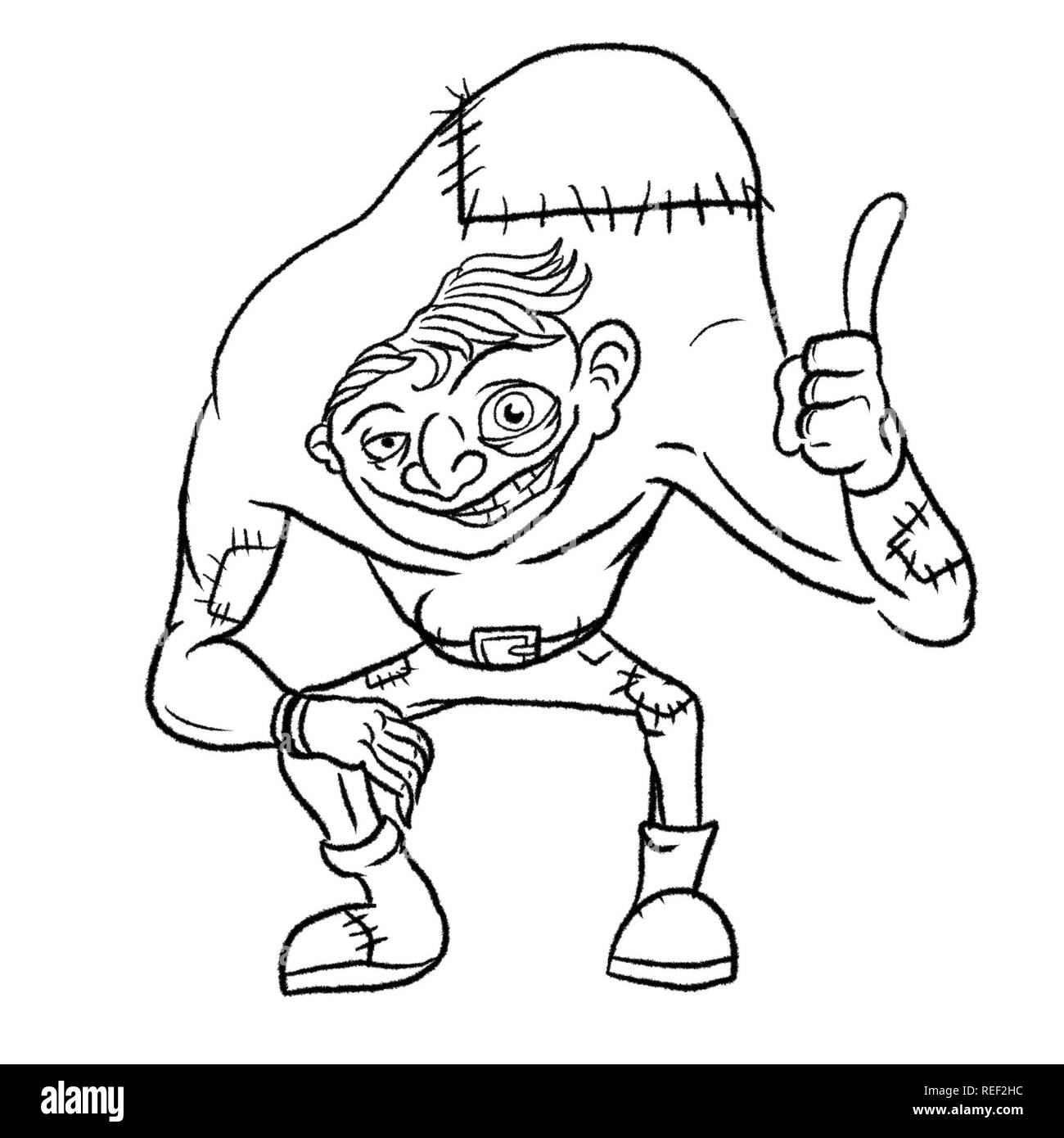 Hunchback notre dame illustration Black and White Stock Photos & Images ...