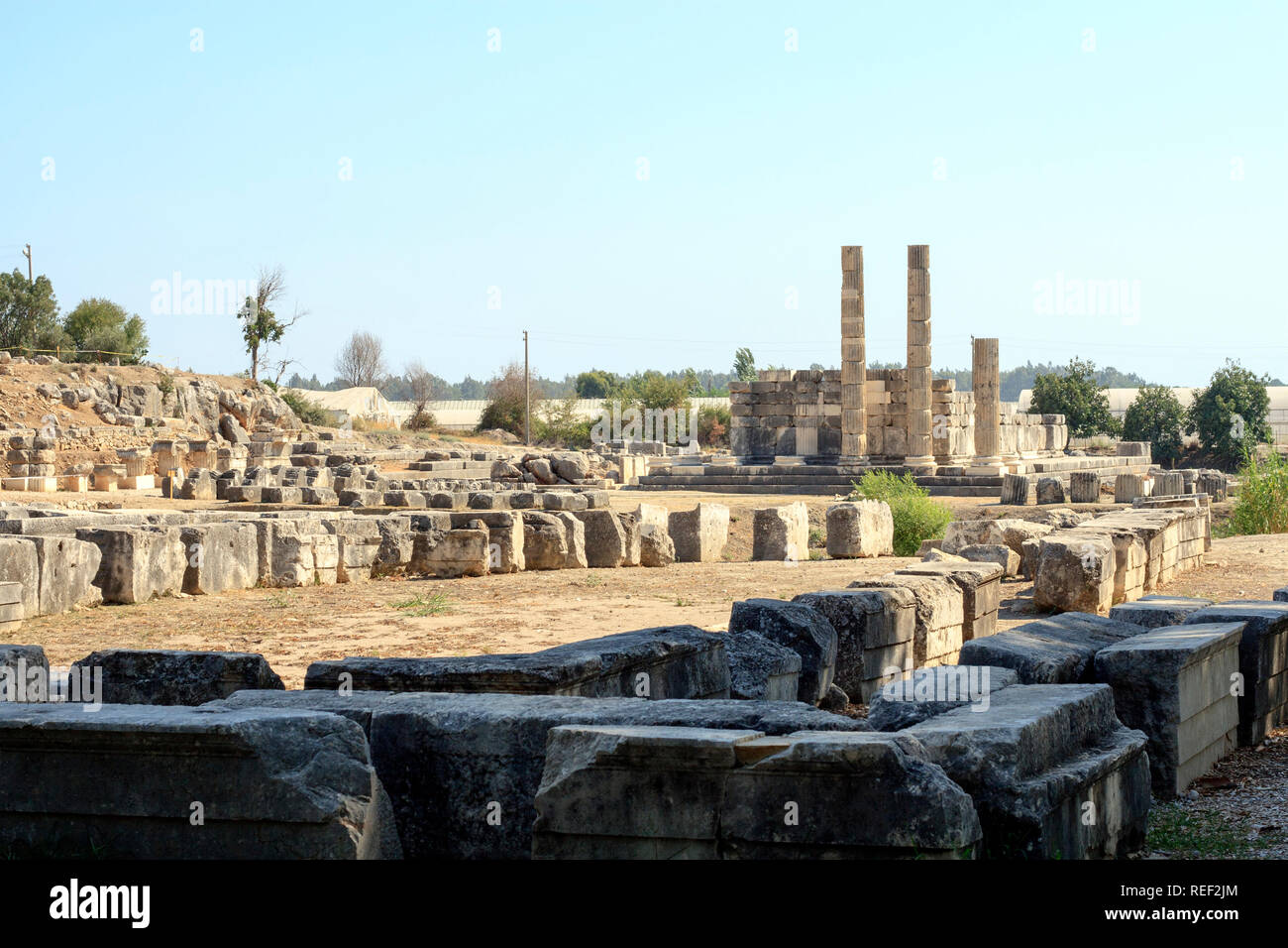 The ruins of ancient Roman Stock Photo - Alamy