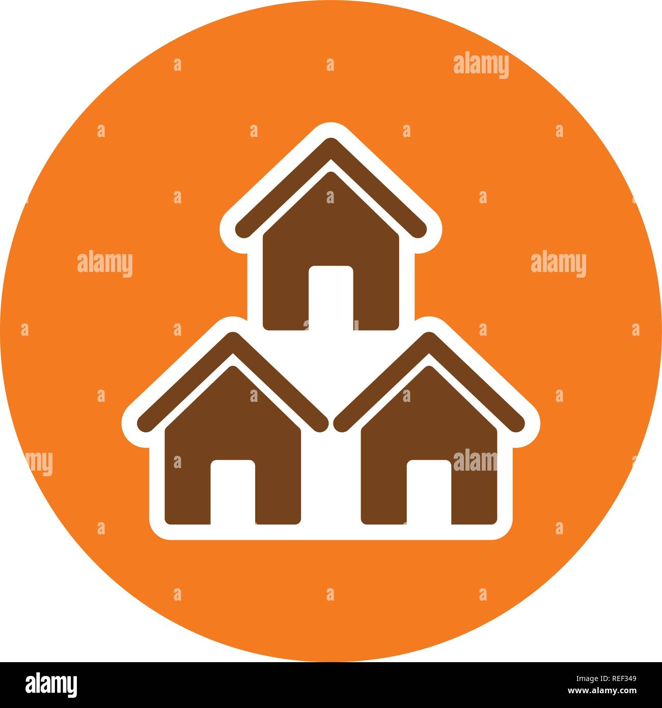 Neighborhood Vector Icon Sign Icon Vector Illustration For Personal And ...