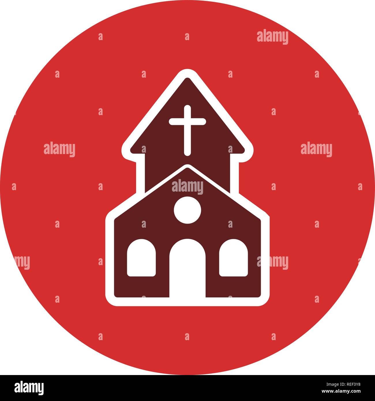 Church Vector Icon Sign Icon Vector Illustration For Personal And ...