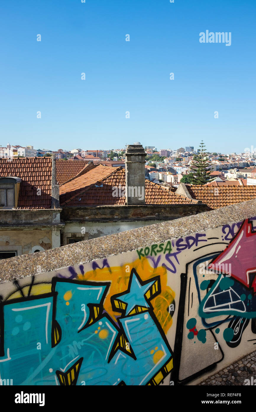 Graffiti in Lisbon, Portugal Stock Photo - Alamy