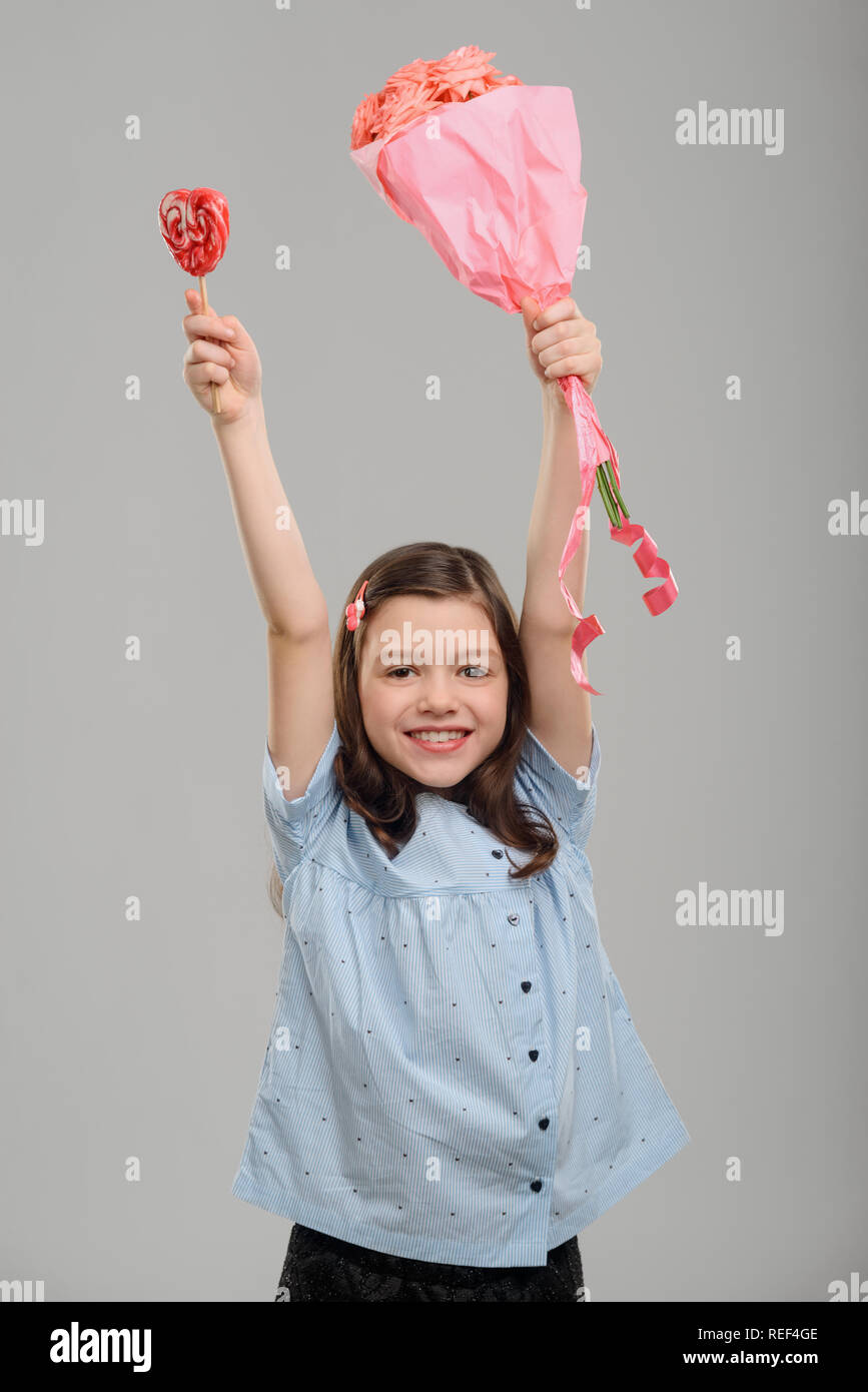 Delighted girl hi-res stock photography and images - Alamy