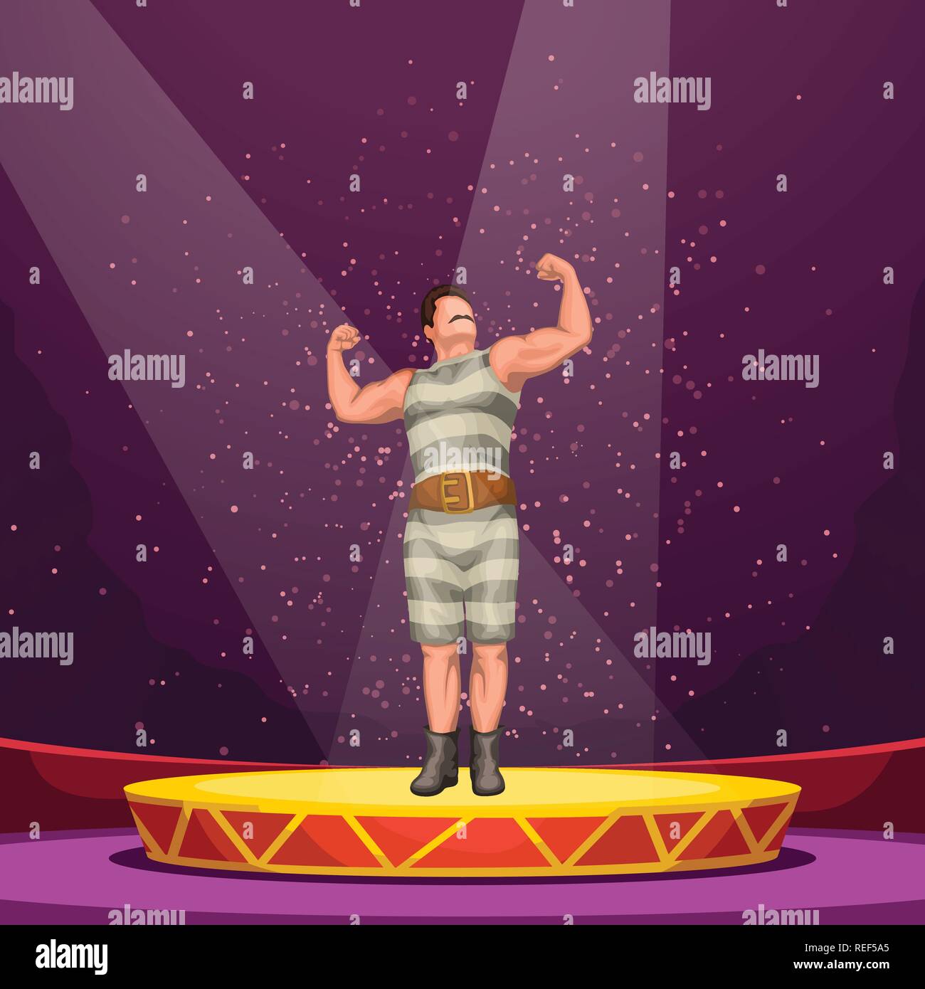 Circus strongman vintage hi-res stock photography and images - Alamy
