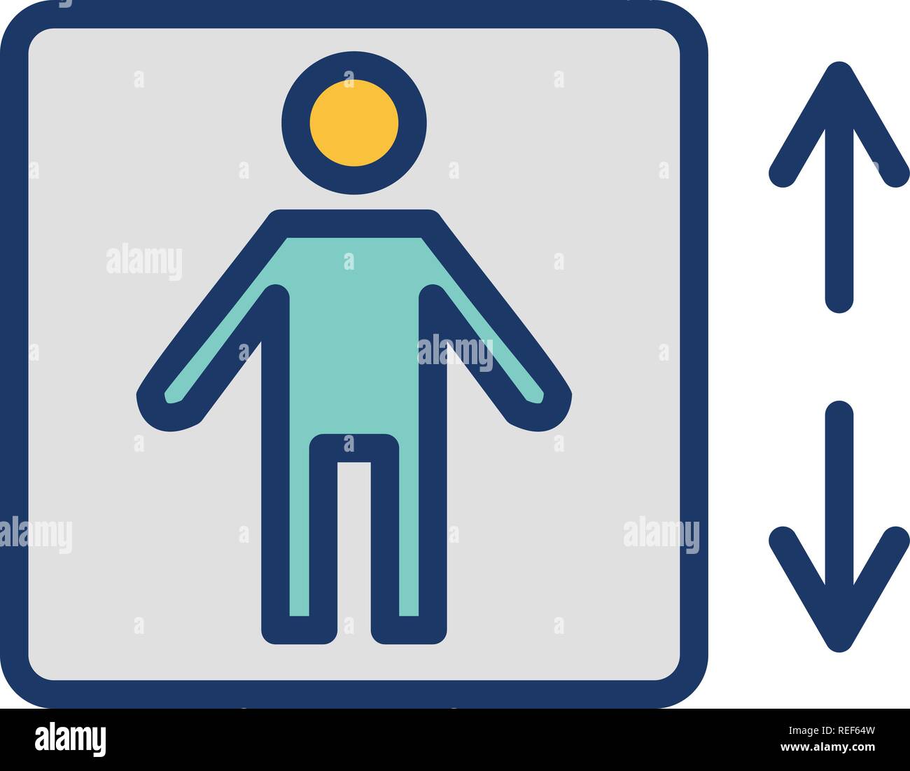 Personal elevator lift Stock Vector Images - Alamy