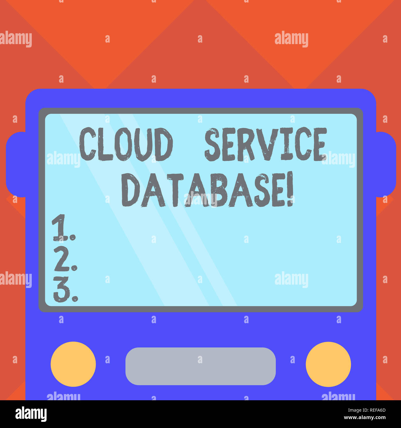 Handwriting text writing Cloud Service Database. Concept meaning optimized virtualized computing ...