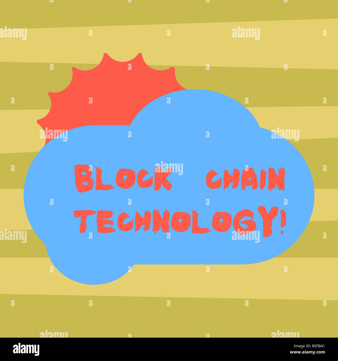 Text sign showing Block Chain Technology. Conceptual photo Digital ...