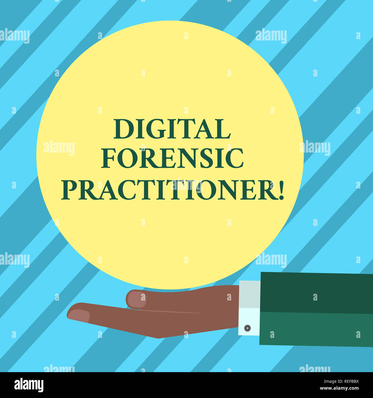 Text sign showing Digital Forensic Practitioner. Conceptual photo ...