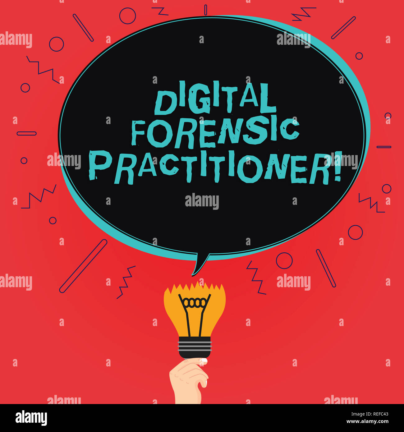 Writing note showing Digital Forensic Practitioner. Business photo ...