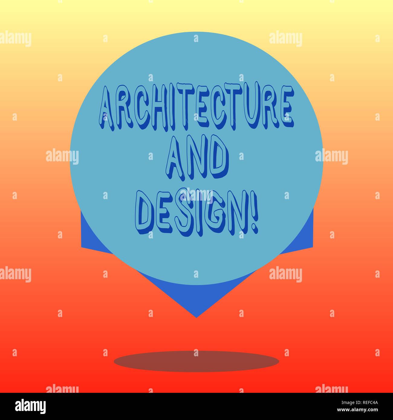 Handwriting text Architecture And Design. Concept meaning set of ...