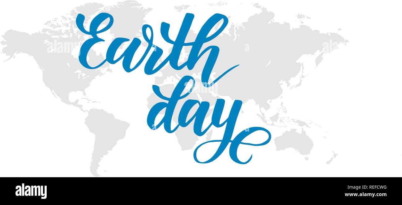 World environment day handwritten lettering hi-res stock photography ...