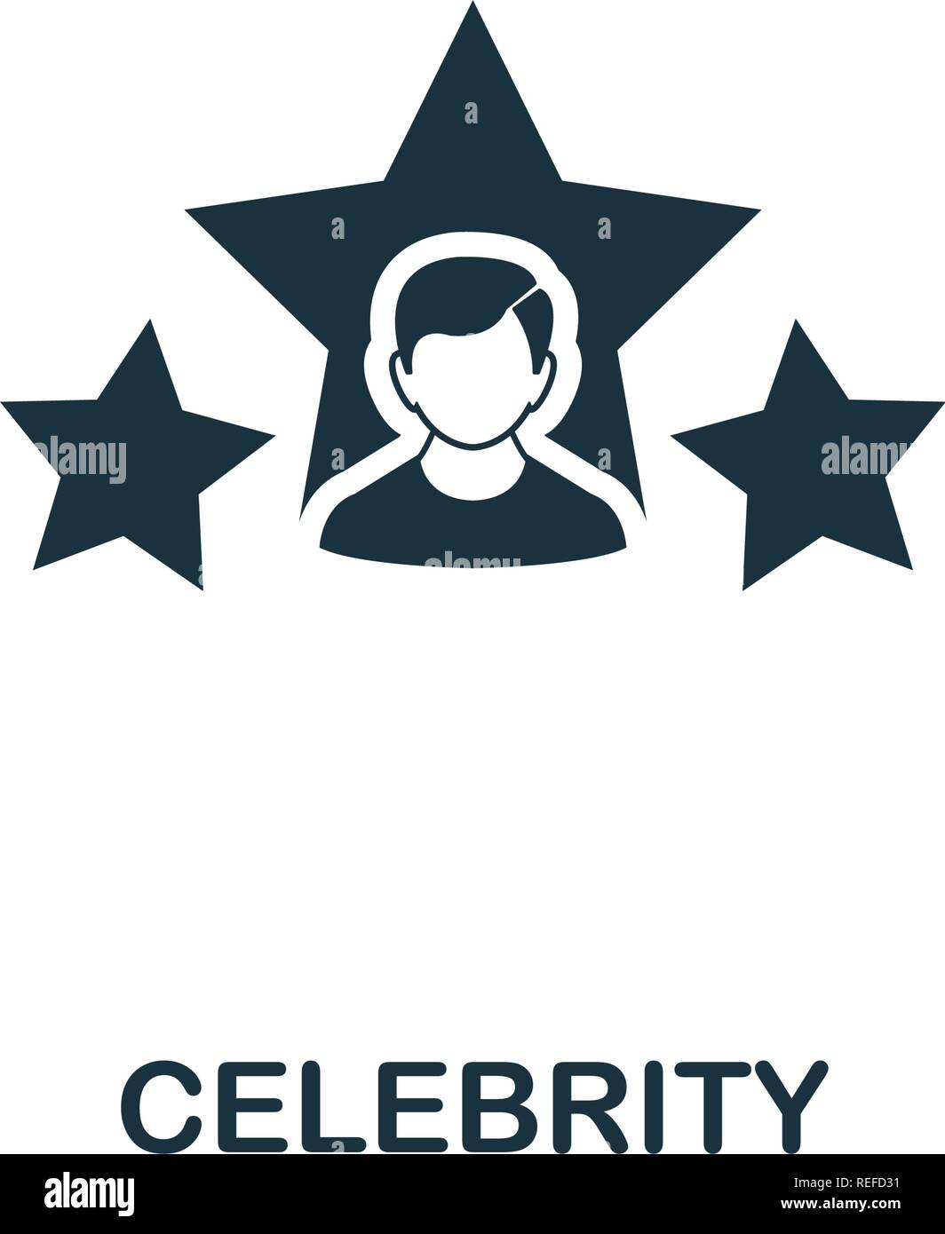 Celebrity icon. Premium style design from influencer icon collection ...