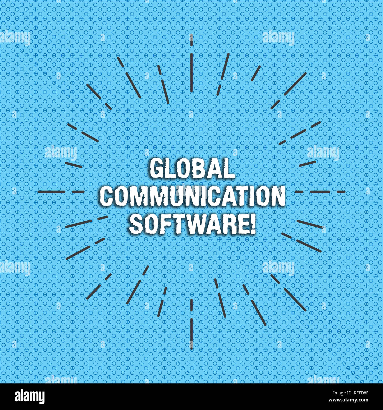 Text sign showing Global Communication Software. Conceptual photo Ways ...