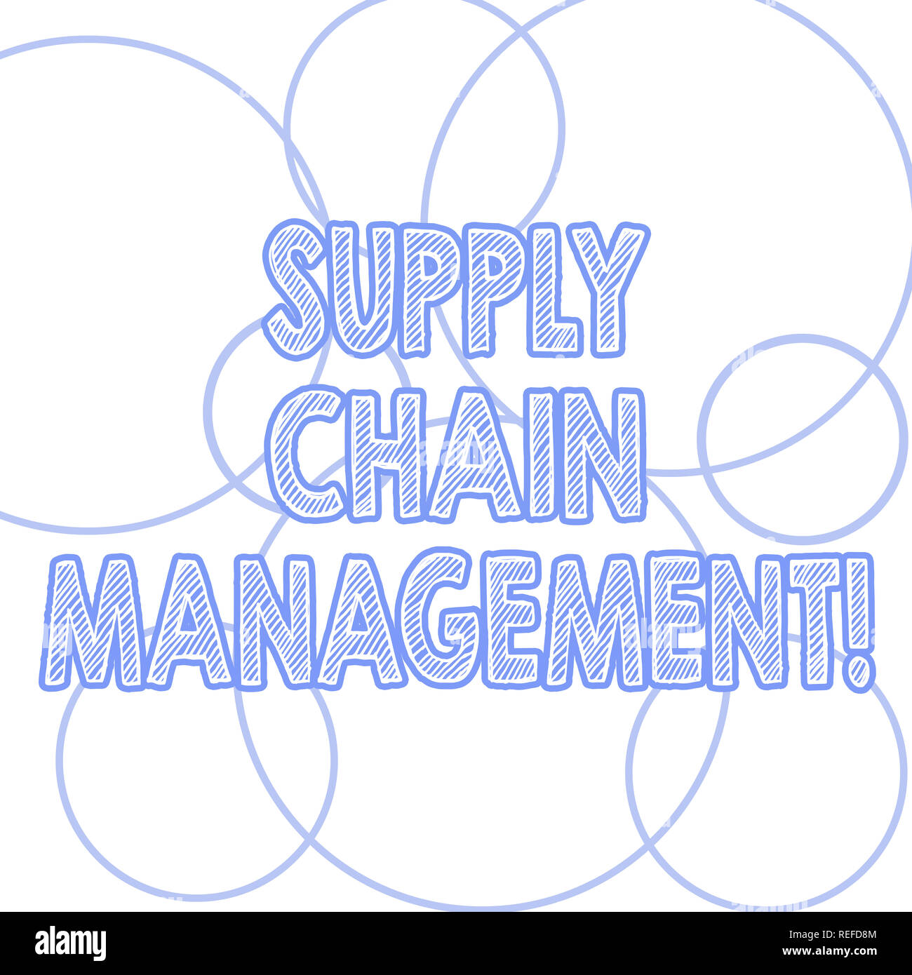 Handwriting text writing Supply Chain Management. Concept meaning ...