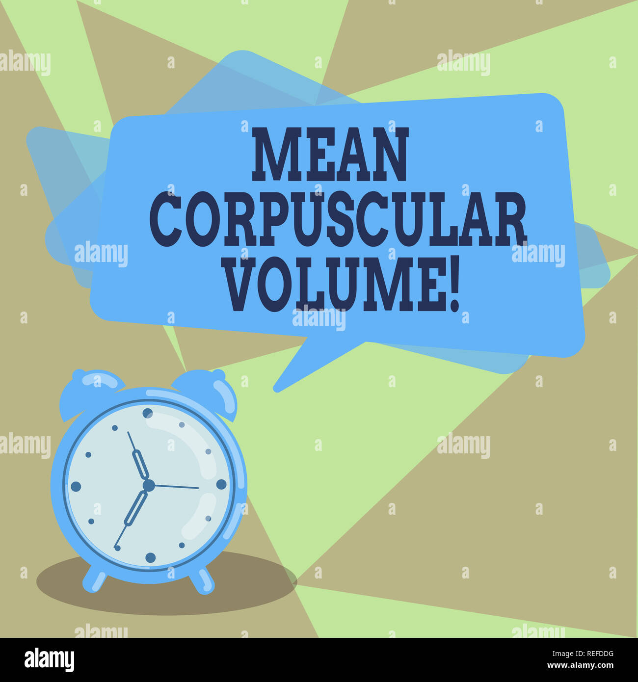 Text sign showing Mean Corpuscular Volume. Conceptual photo average ...