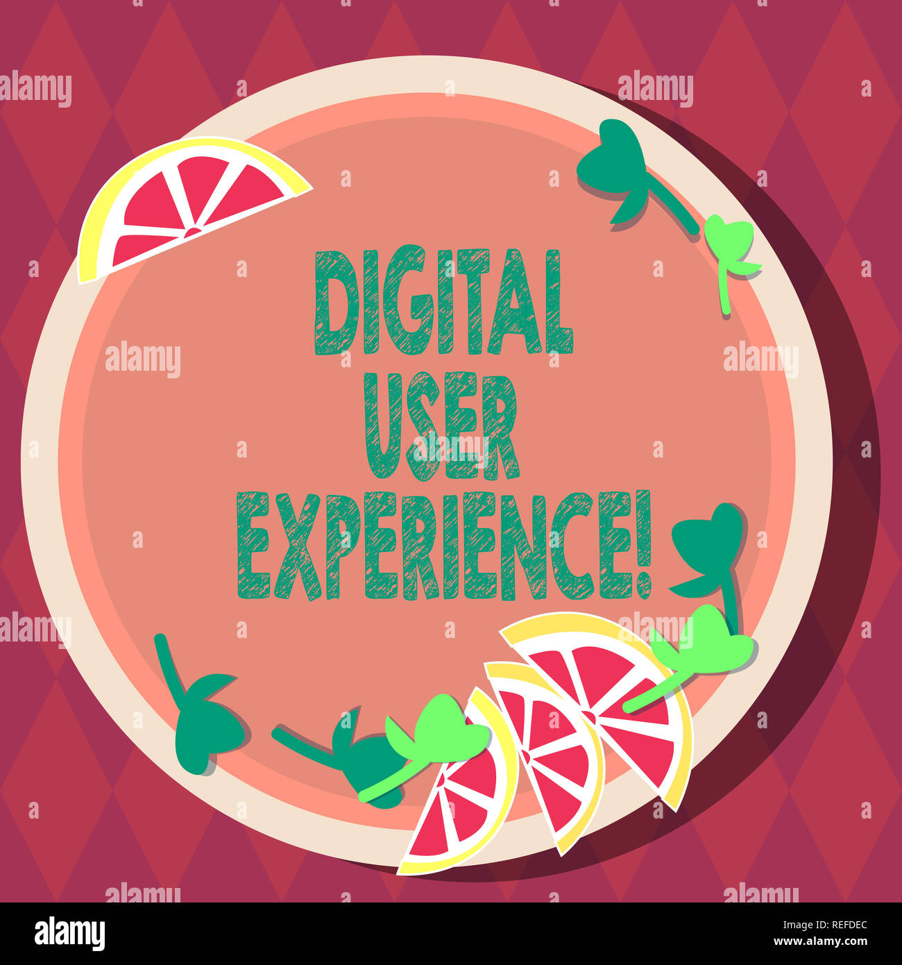 Handwriting text Digital User Experience. Concept meaning demonstrating ...
