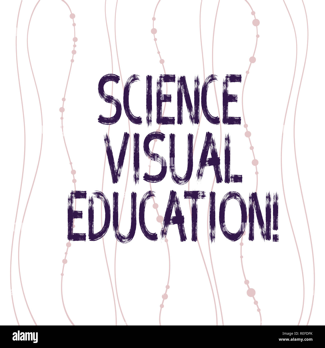 Text sign showing Science Visual Education. Conceptual photo Use ...