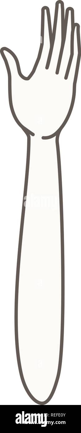 open hand receiving avatar character Stock Vector Image & Art - Alamy