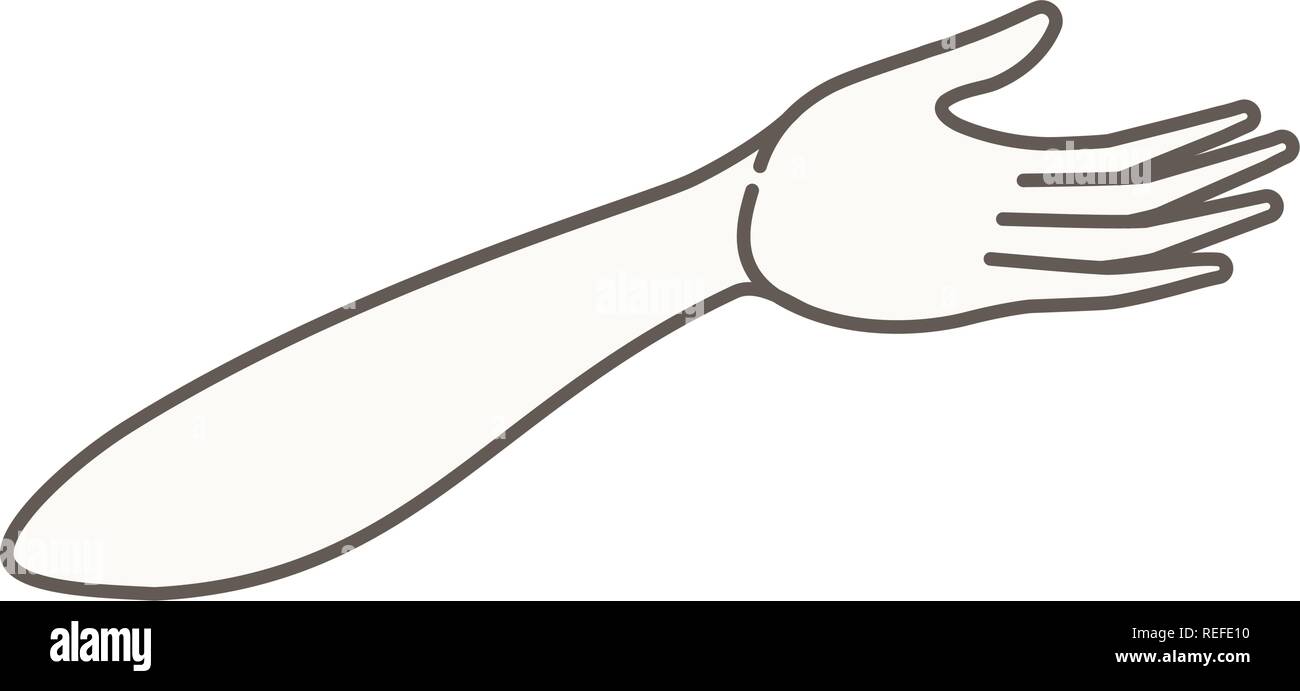 open hand receiving avatar character Stock Vector Image & Art - Alamy