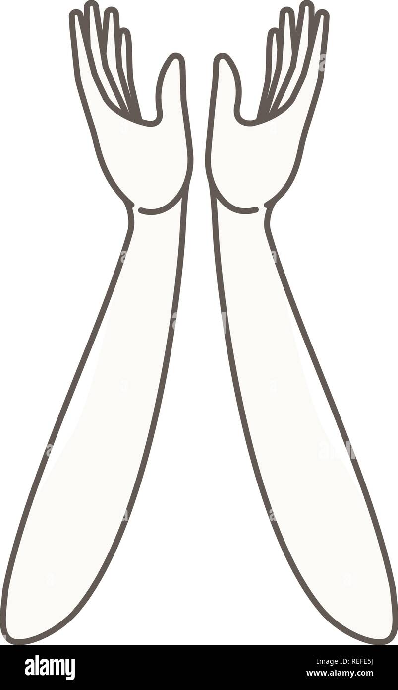 open hands receiving avatar character Stock Vector Image & Art - Alamy